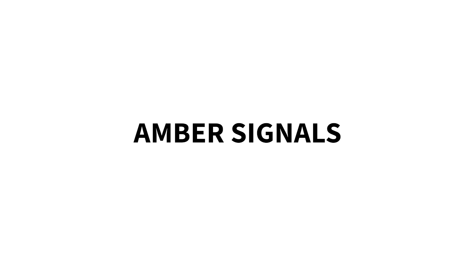 Amber Signals - The internal tools you always wanted